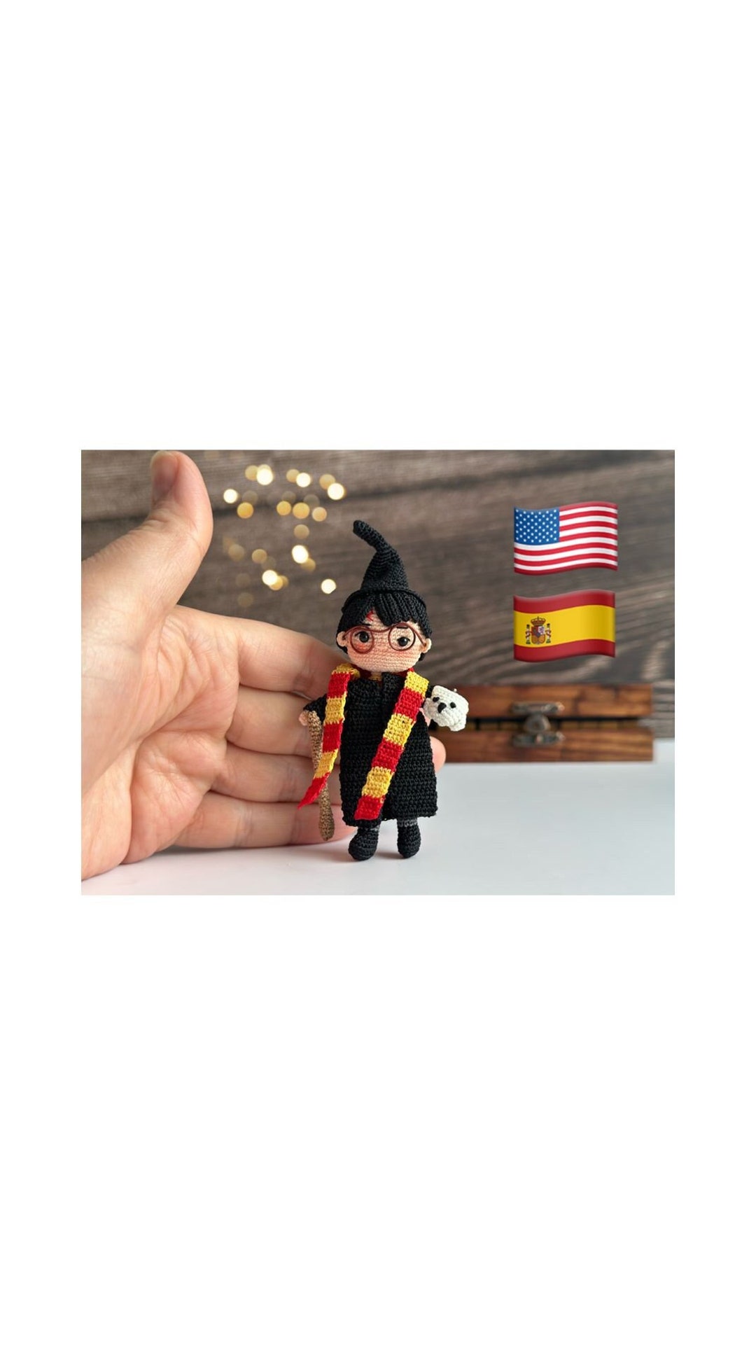 The Wizard Harry Miniature Pattern Amigurumi Miniature Wizard Crochet ...