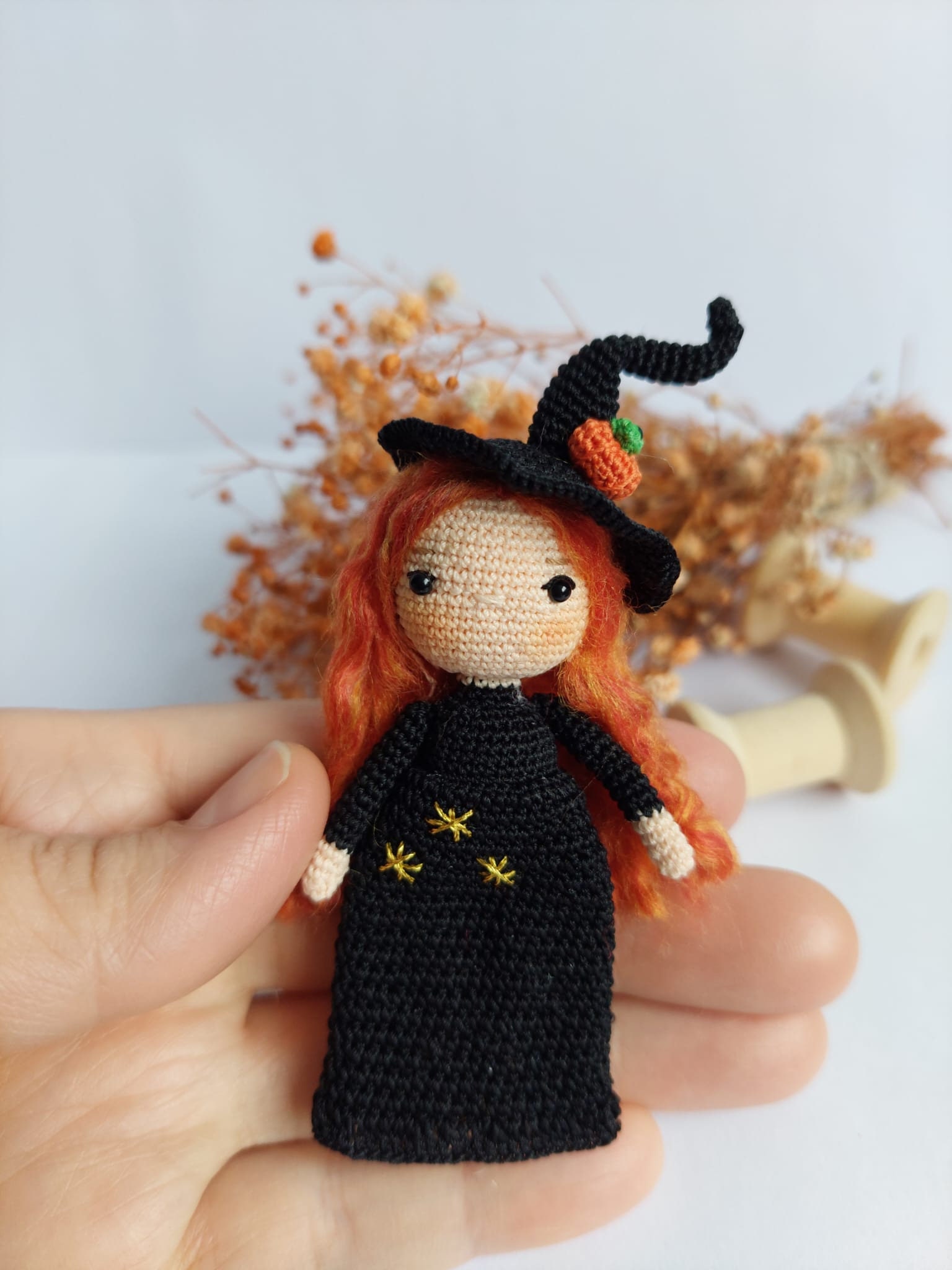 Witch Miniature Amigurumi Pattern Witch Crochet PDF Pattern - Etsy
