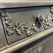 Hand-painted Gray Bombay Chest: Floral Accent French Dresser - Etsy