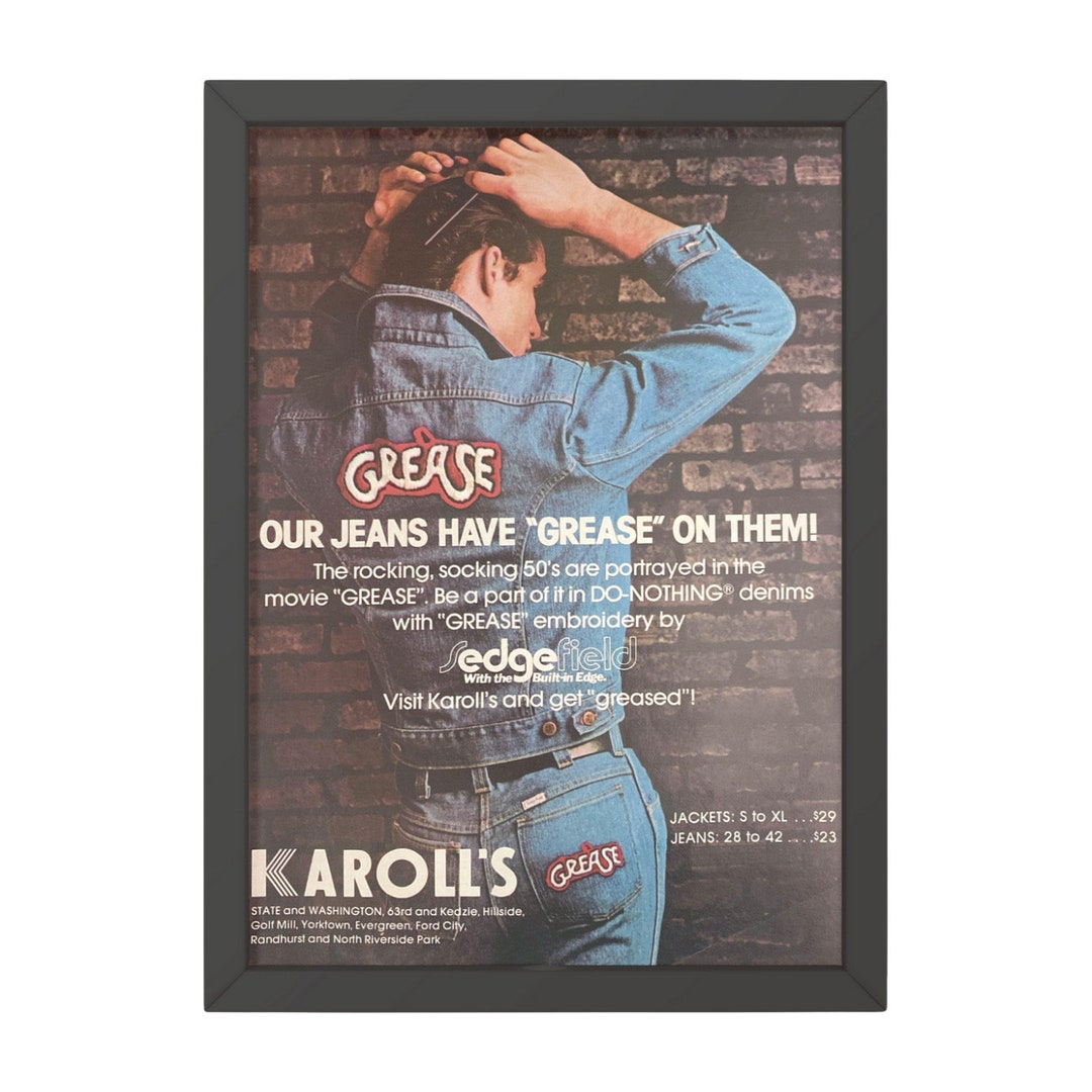 1978 Karoll’s Grease Jeans Original Vintage Print Advertisement ...