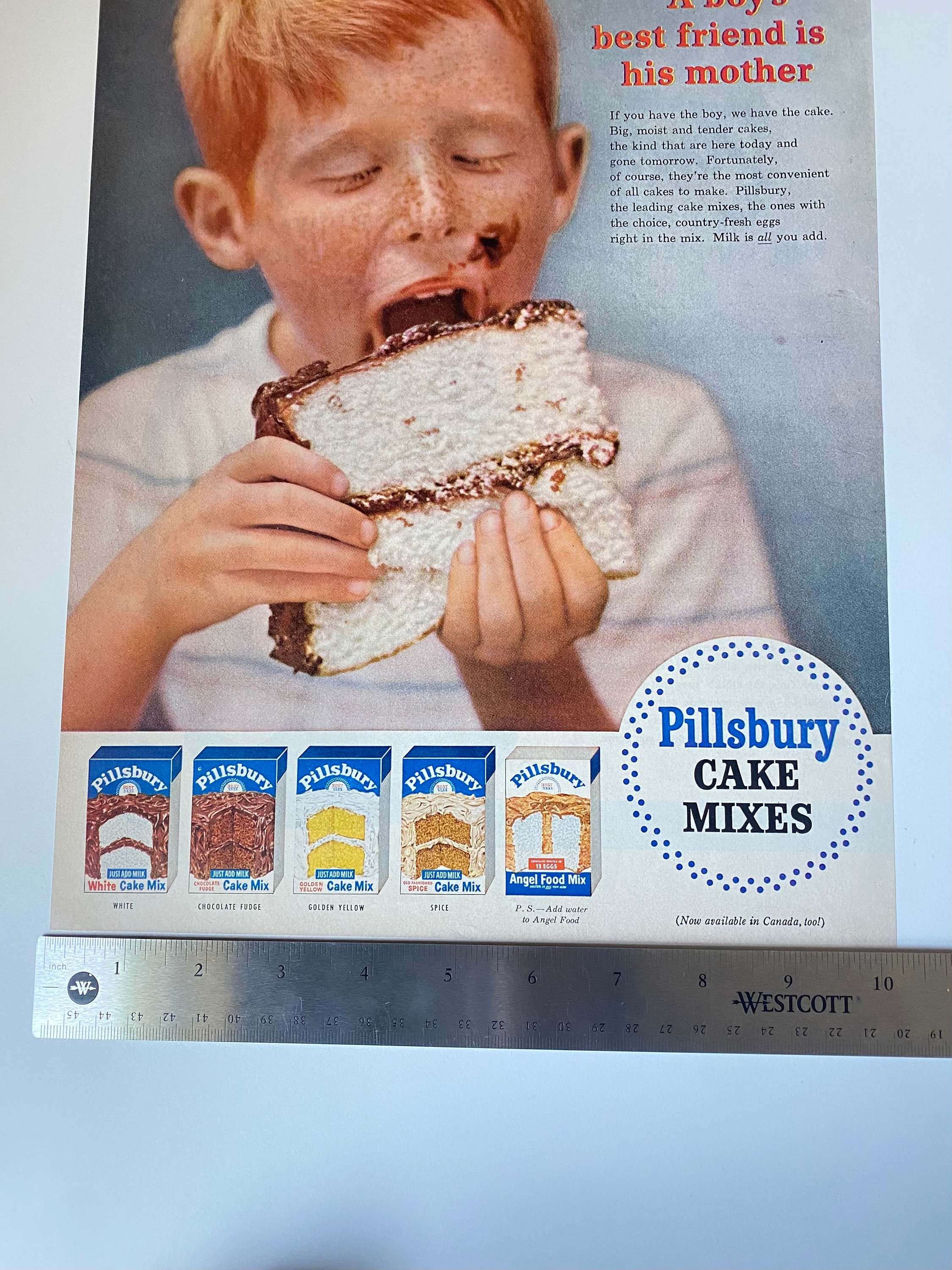 1954 Pillsbury Original Vintage Print Advertisement Magazine Ads ...