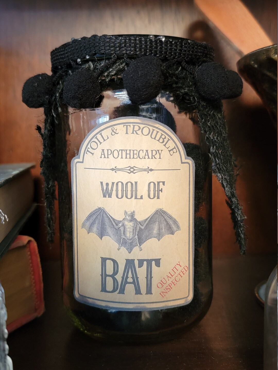 Wool of Bat | Potion Bottle | Apothecary Decoration - Etsy