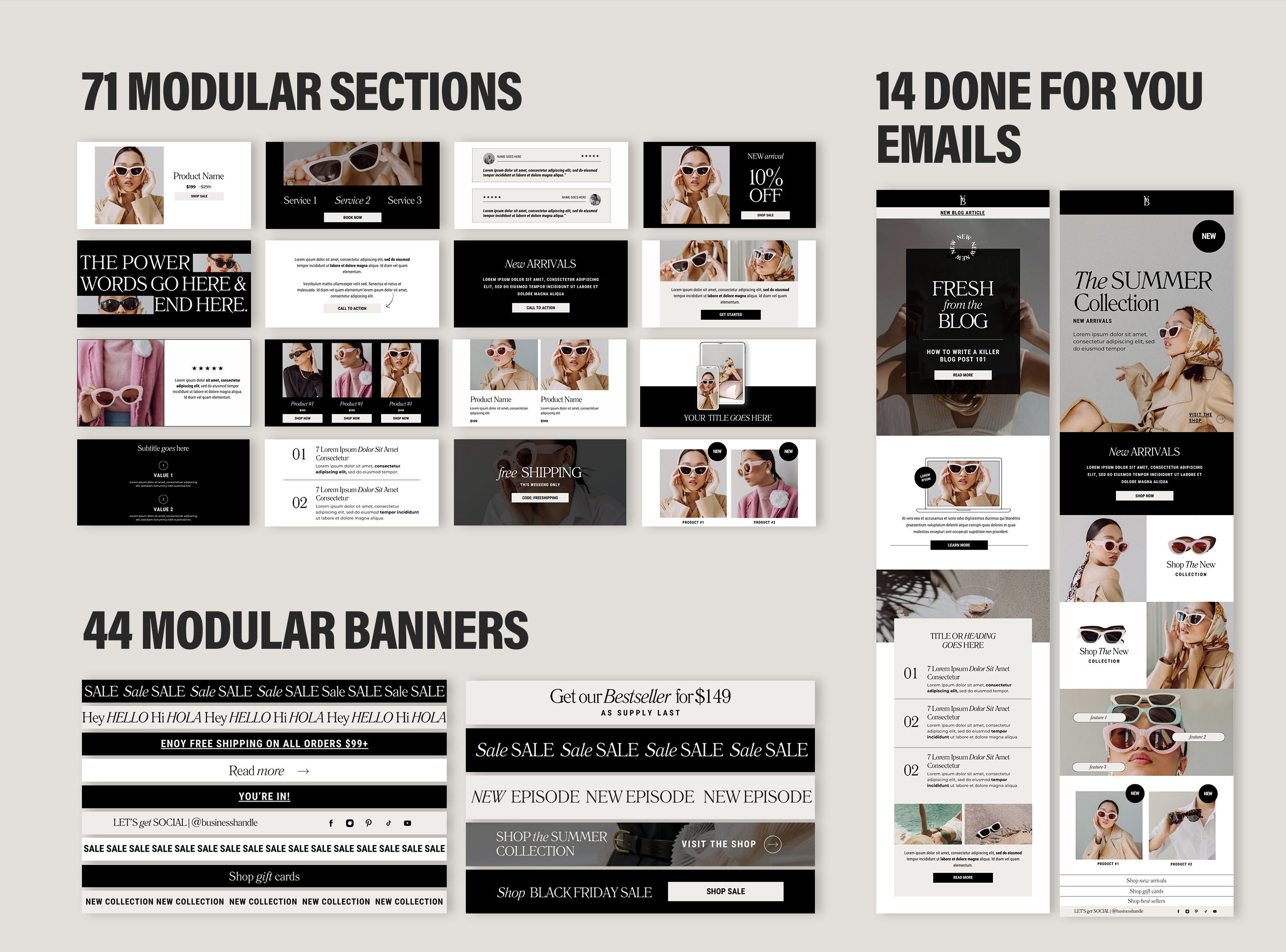 Dark Aesthetic Email Marketing Template Canva, Luxury Email Template ...
