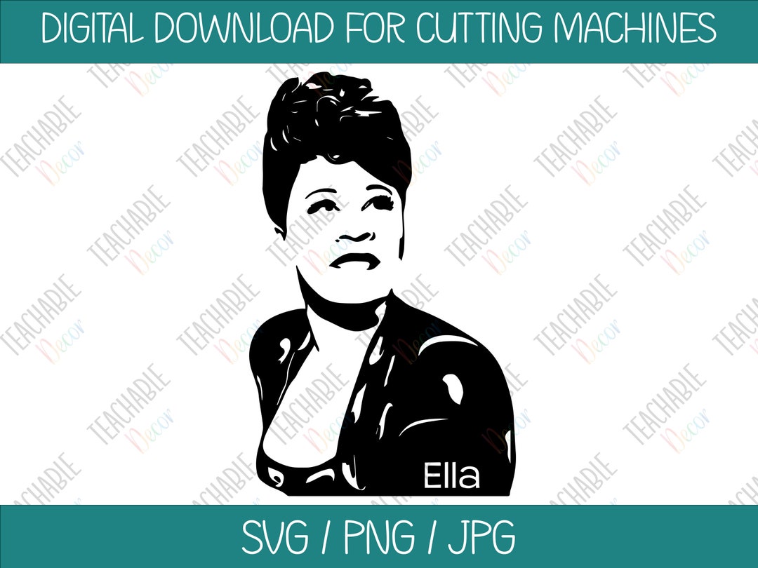 Ella Fitzgerald SVG / Digital Download / Vector Art / Black History ...