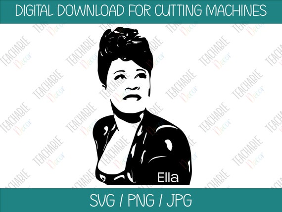 Ella Fitzgerald SVG / Digital Download / Vector Art / Black - Etsy