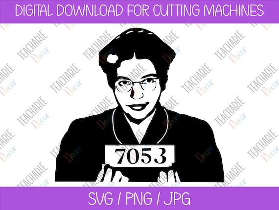 Rosa Parks SVG / Digital Download / Vector Art / Black History - Etsy