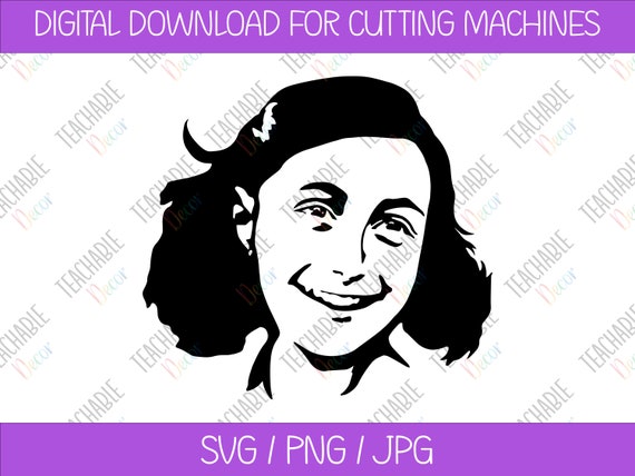 Anne Frank SVG / Digital Download / Vector Art / Jewish - Etsy