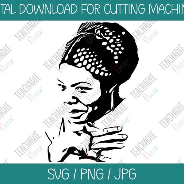 Maya Angelou Svg - Etsy