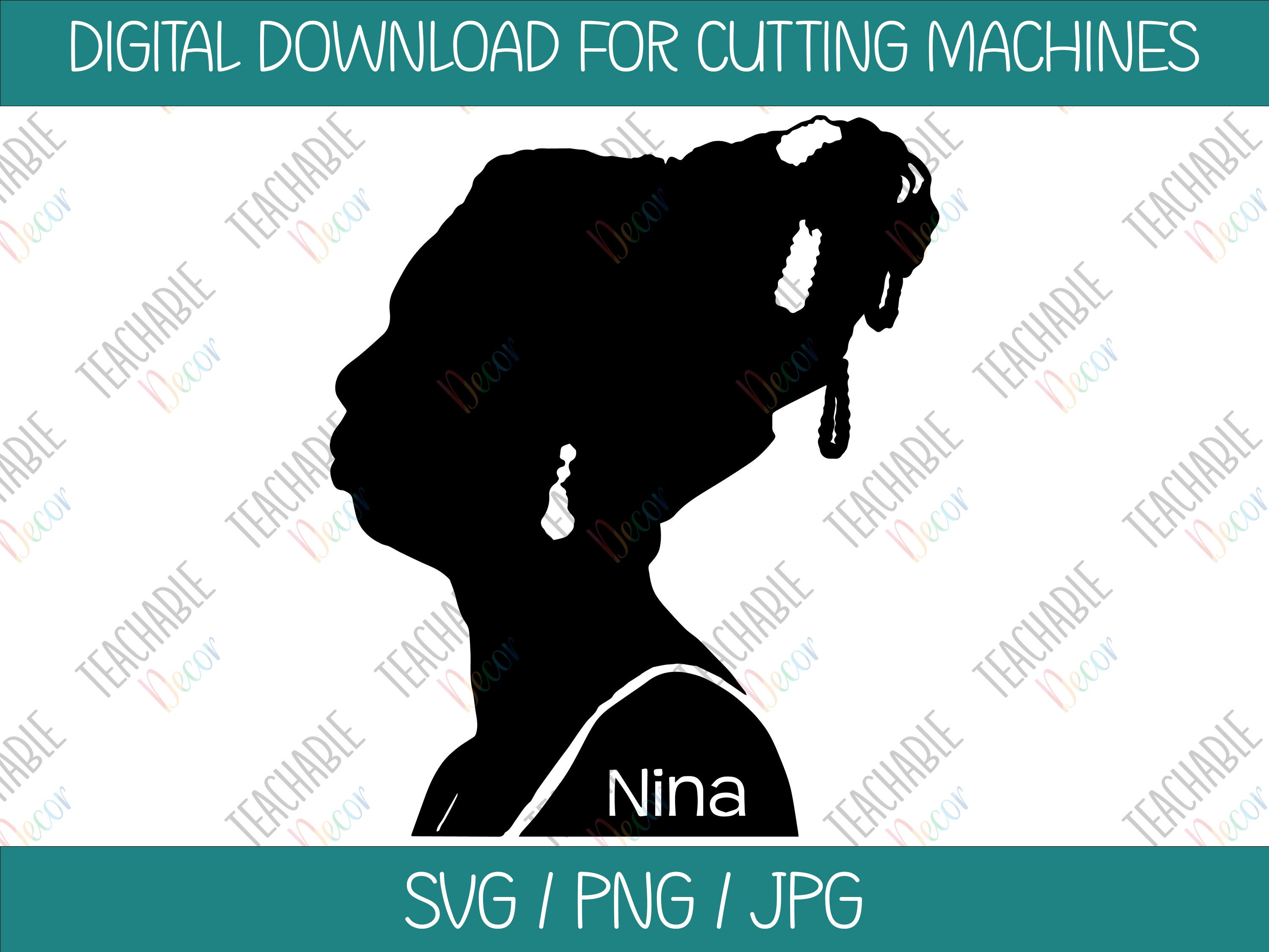 Nina Simone Svg Digital Download Vector Art Black Etsy Australia