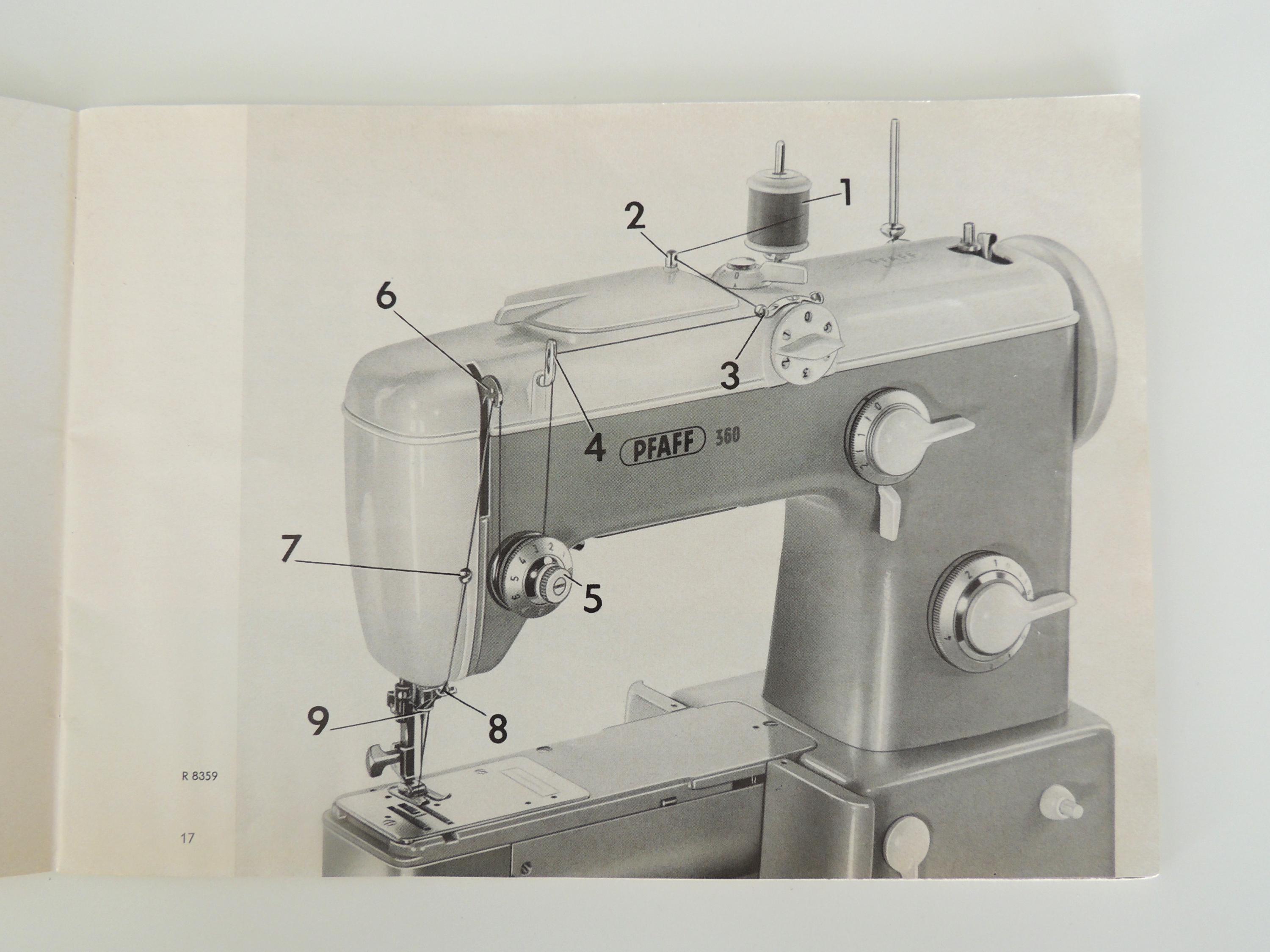 1966 Pfaff 362-261 Sewing Machine Instruction Book | Owner's Manual ...