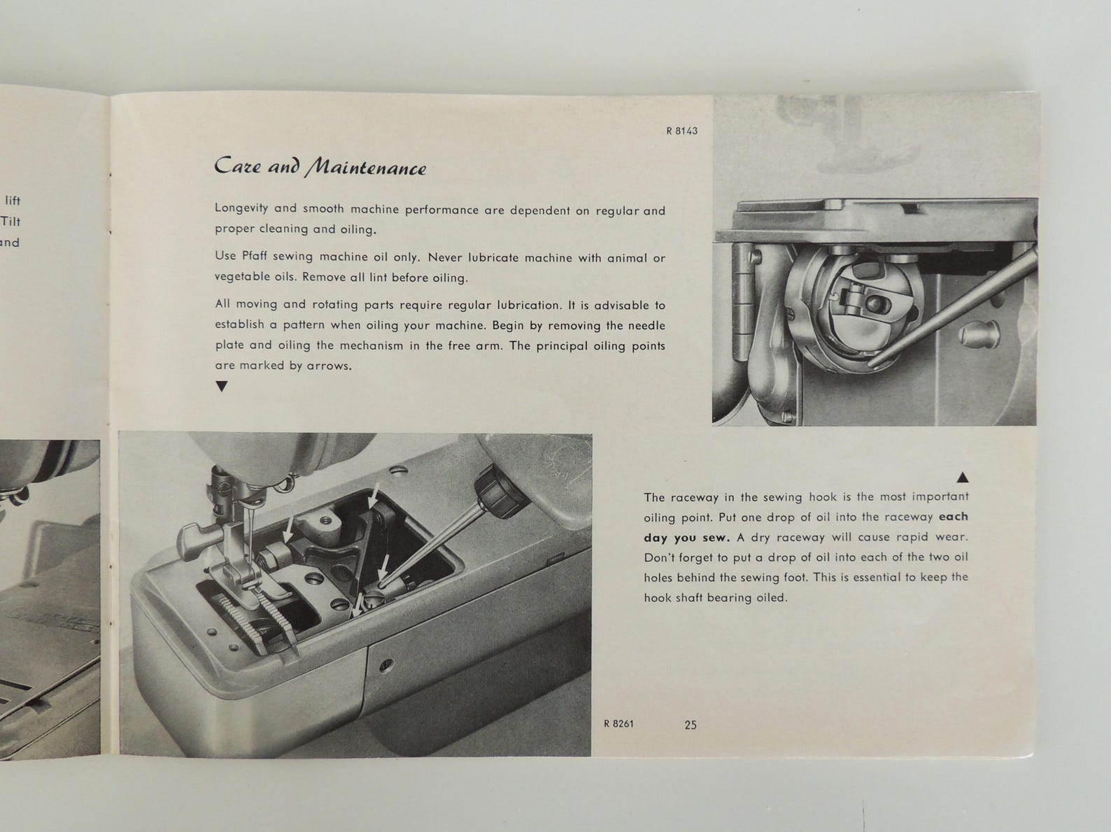 1966 Pfaff 362-261 Sewing Machine Instruction Book | Owner's Manual ...
