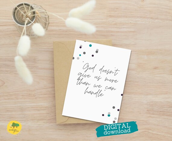 Difficult Diagnosis Card Printable Diagnosis Support Card | Etsy