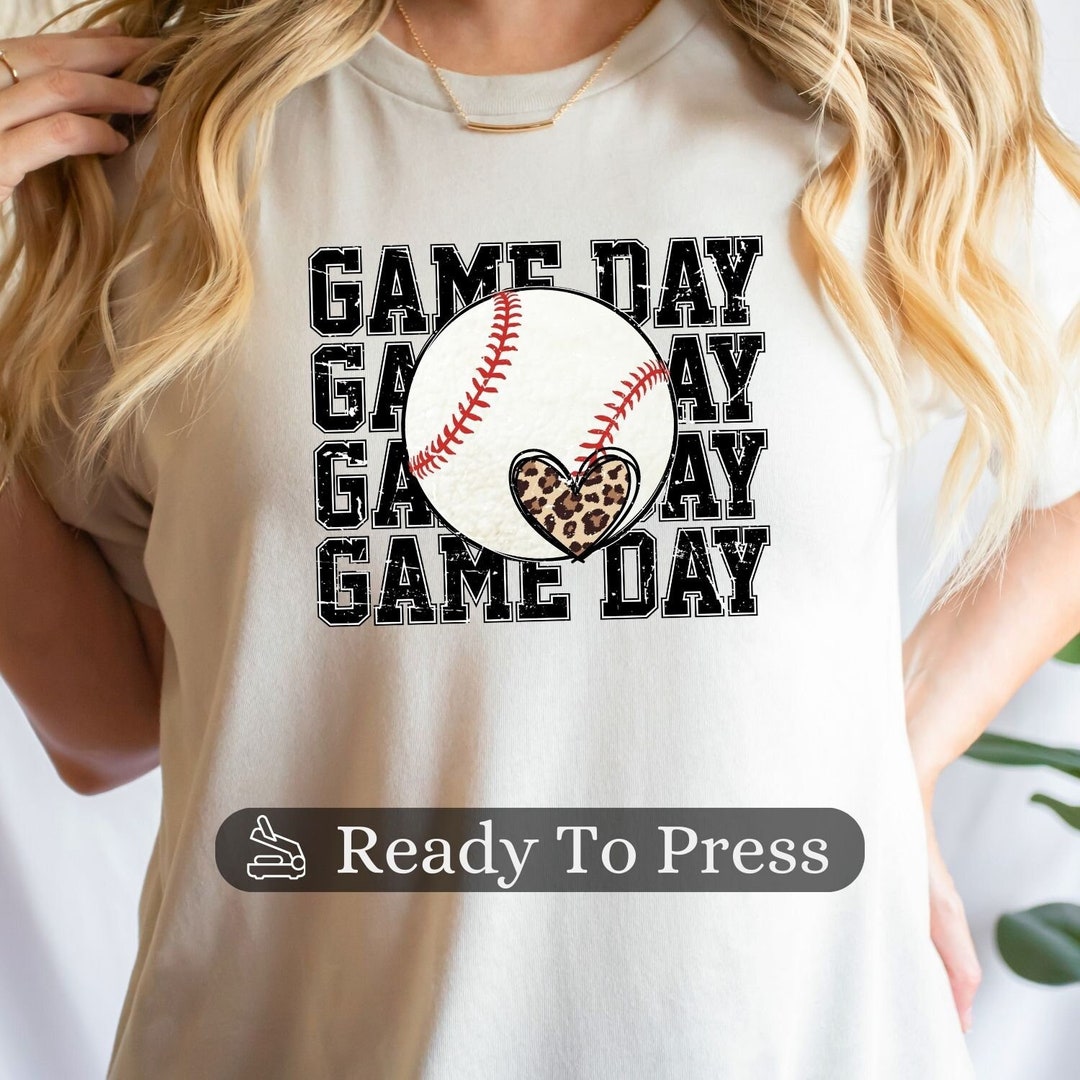 Game Day Baseball Transfer, Baseball Mom, Ready to Press DTF Transfer ...