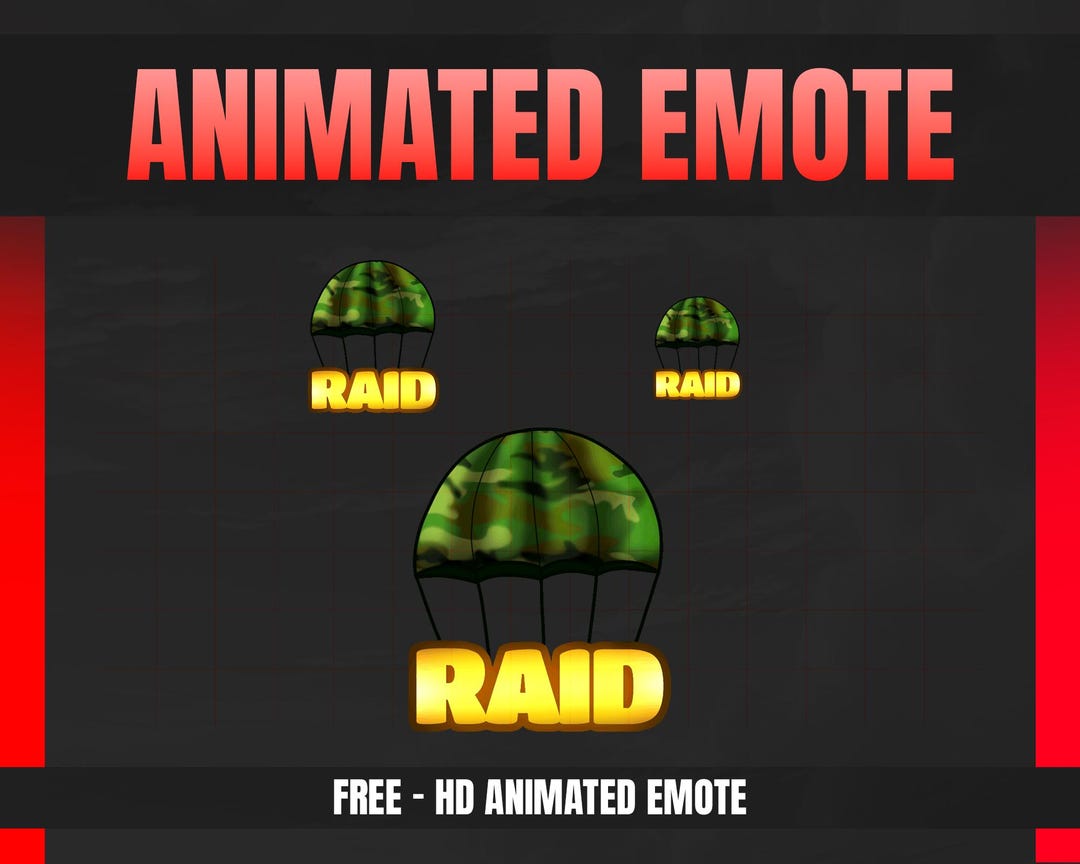 RAID TWITCH [ Animated Emotes ] Designed for Twitch, Discord, Sub ...