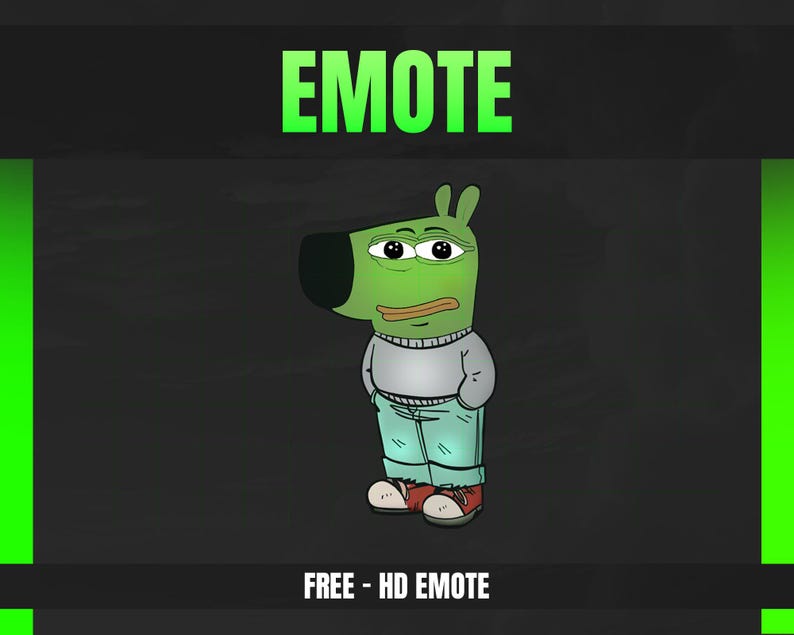 PEPE CHILL GUY [ Emotes ] Designed for Twitch, Discord, Sub, Streamers ...
