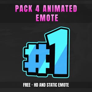 TEXTE TOP 1 [ Animated Emotes ] Designed for Twitch, Discord, Sub ...