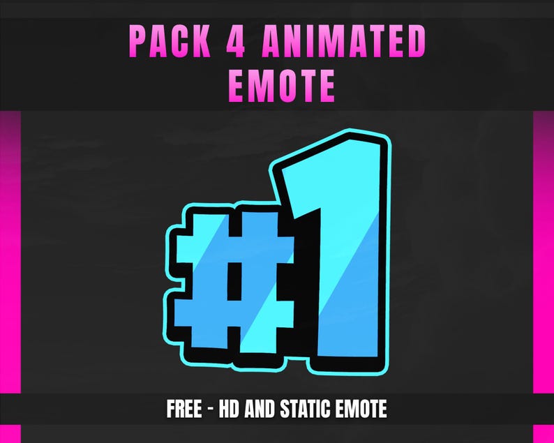 TEXTE TOP 1 [ Animated Emotes ] Designed for Twitch, Discord, Sub ...