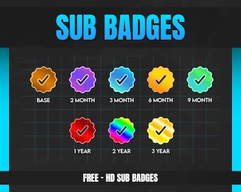 SNEAKERS BADGES [ Sub Badges ] Designed for Twitch, Discord, Sub ...