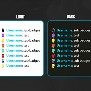 NEON BALACLAVA [ Sub Badges ] Designed for Twitch, Discord, Sub ...