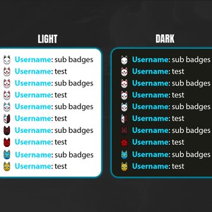 KITSUNE MASK [ Sub Badges ] Designed for Twitch, Discord, Sub ...