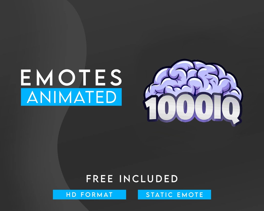 BRAIN 1000IQ animated Emotes for Twitch, Youtube, Discord, Facebook ...