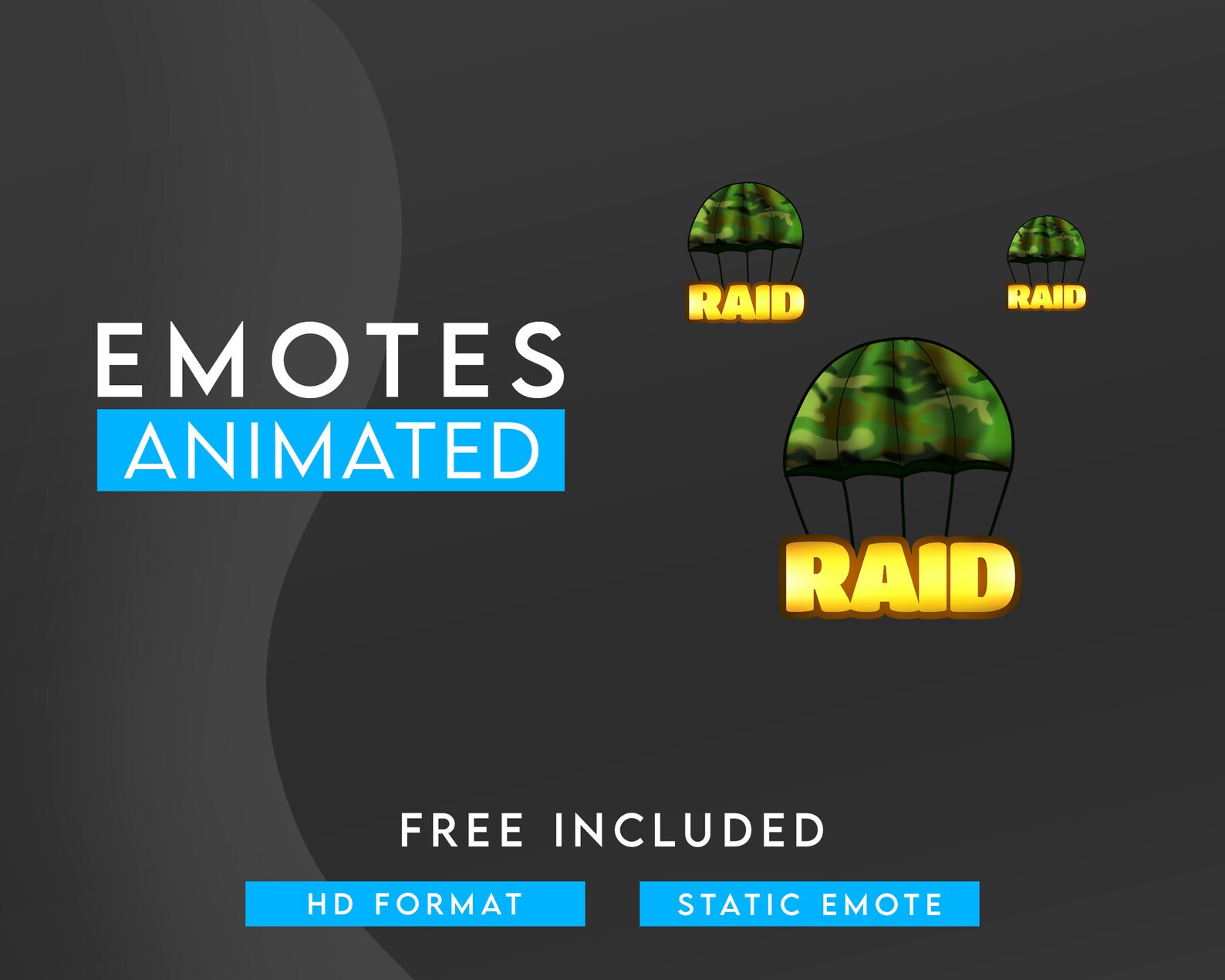 RAID TWITCH animated Emotes for Twitch, Youtube, Discord, Facebook ...
