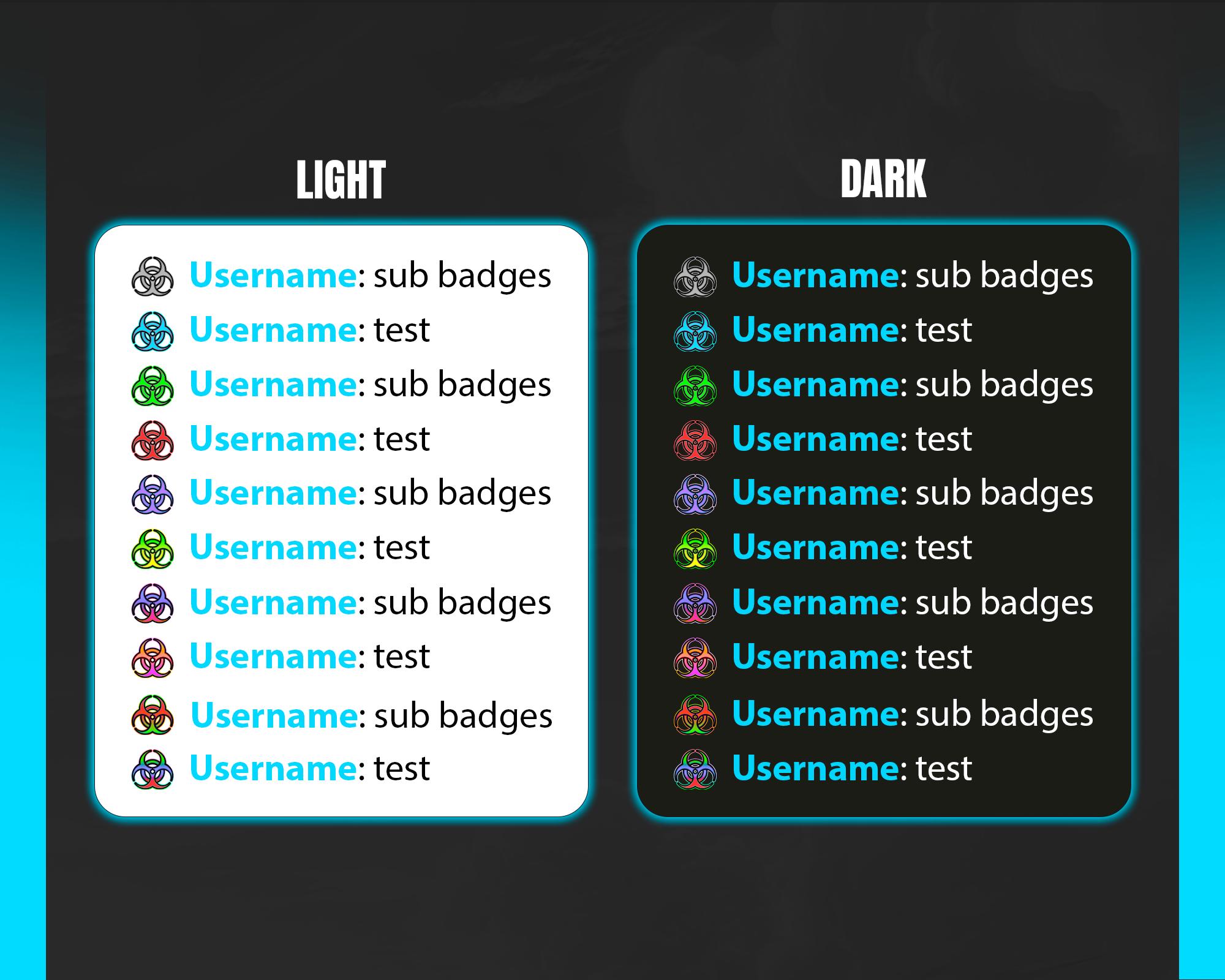 BIOHAZARD [ Sub Badges ] Designed for Twitch, Discord, Sub, Streamers ...