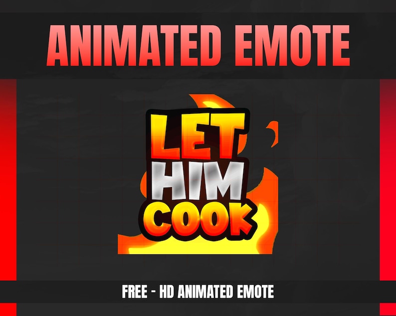 LET HIM COOK Animated Emotes Designed for Twitch, Discord, Sub ...