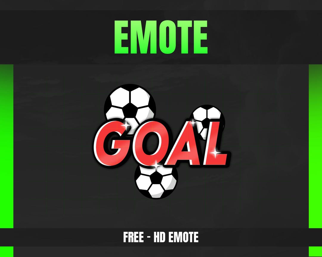 GOAL SOCCER BALL [ Emotes ] Designed for Twitch, Discord, Sub ...