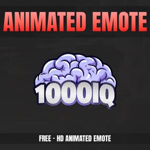 BRAIN 1000IQ [ Animated Emotes ] Designed for Twitch, Discord, Sub ...