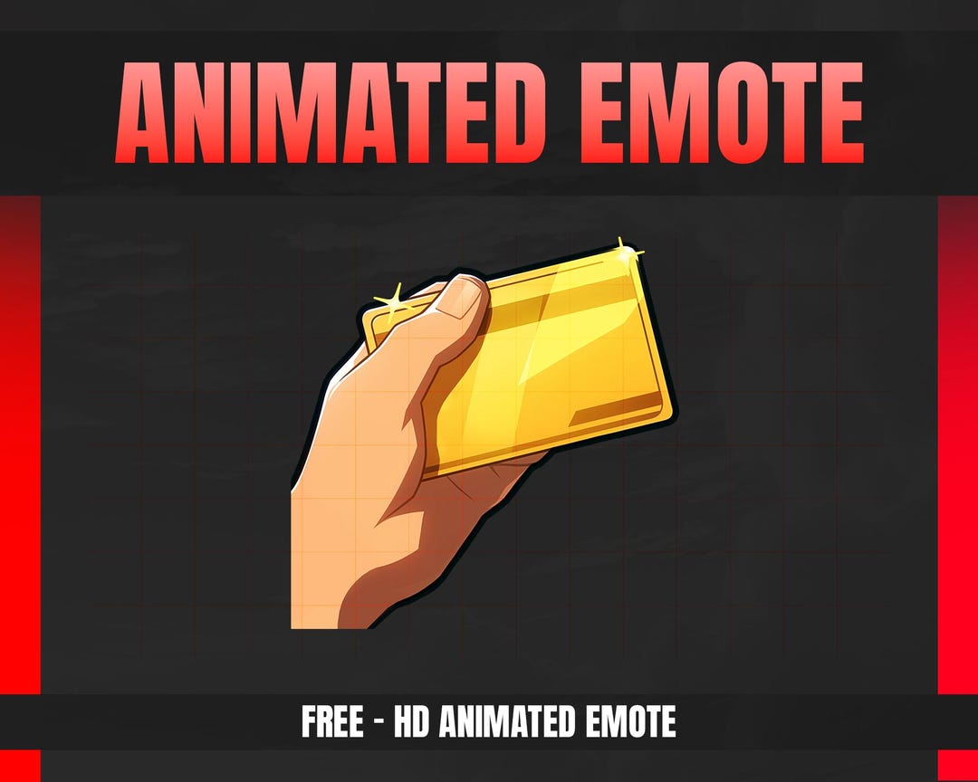 GOLD CREDIT CARD [ Animated Emotes ] Designed for Twitch, Discord, Sub ...
