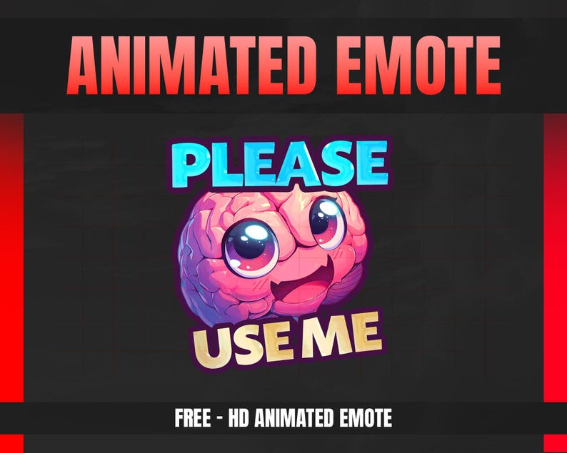 PLEASE USE ME [ Animated Emotes ] Designed for Twitch, Discord, Sub ...
