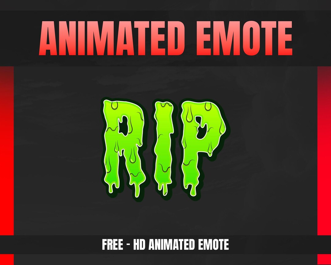 RIP SLIME GREEN [ Animated Emotes ] Designed for Twitch, Discord, Sub ...