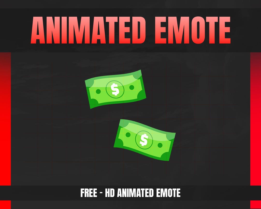 RAIN HYPE MONEY [ Animated Emotes ] Designed for Twitch, Discord, Sub ...