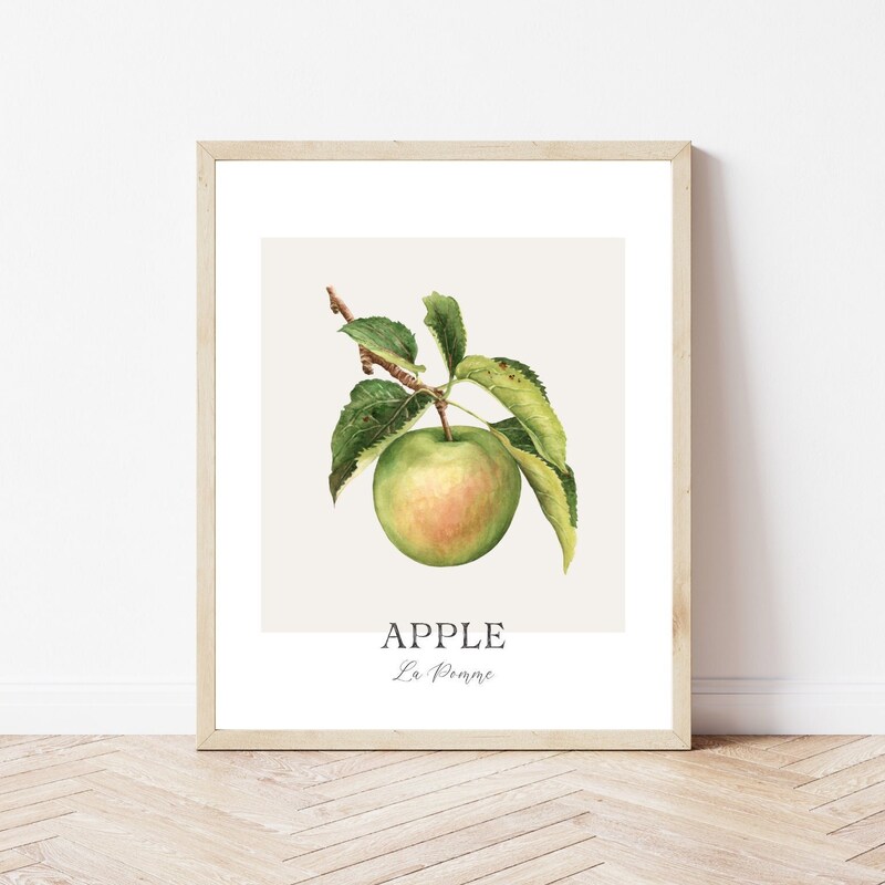 Apple Print - Etsy