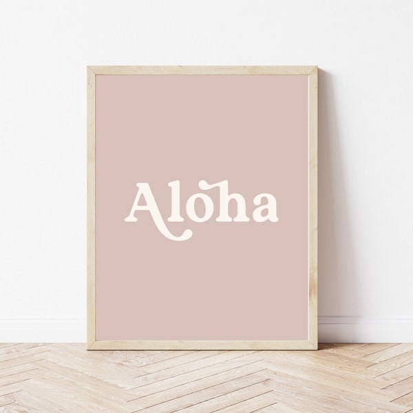Printable Aloha Sign - Etsy