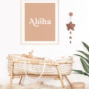 Aloha Print, Printable Summer Decor, Boho Beach Nursery Decor, Hawaii ...