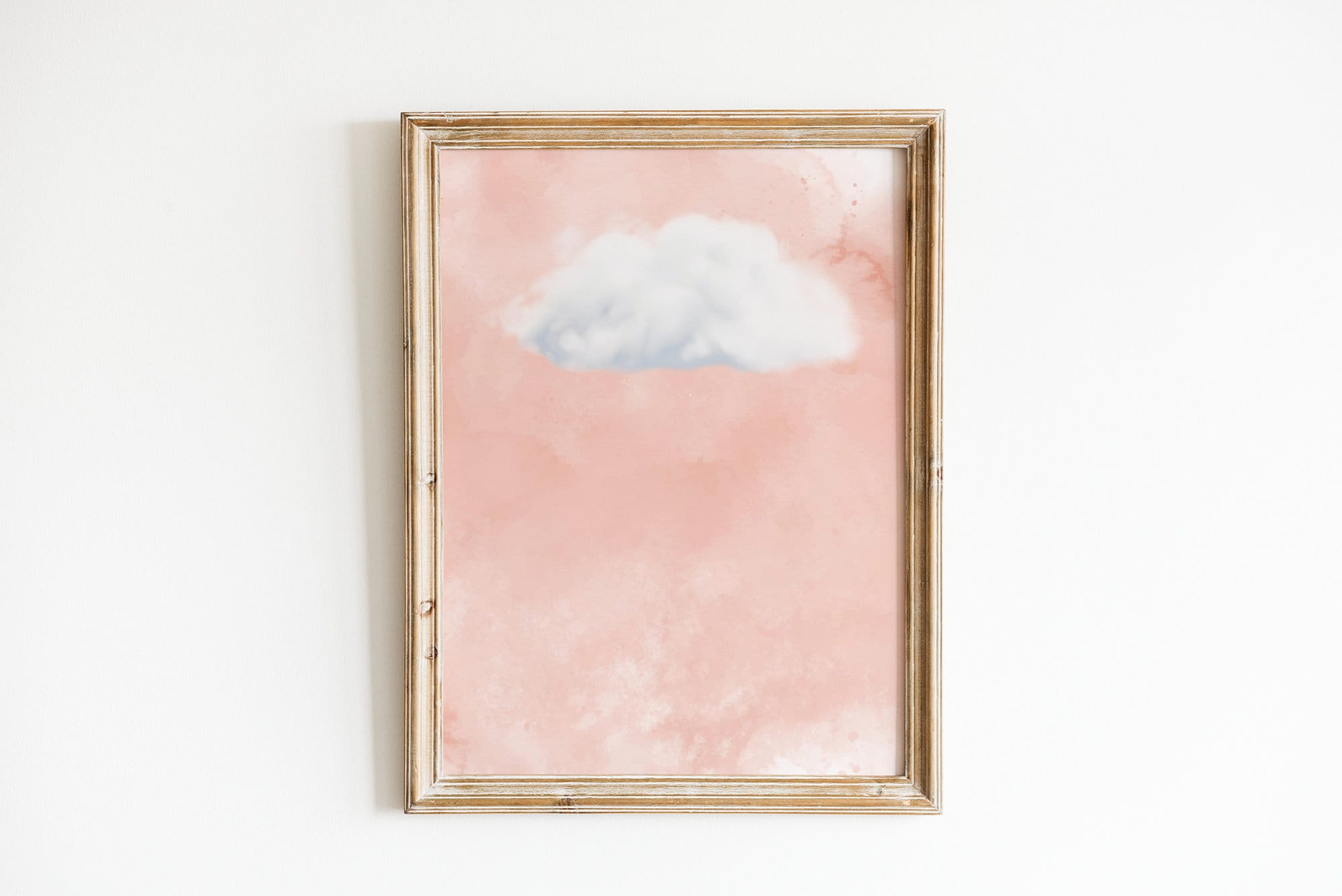 Pink Cloud Print Printable Pink Sky Wall Art Light Academia - Etsy