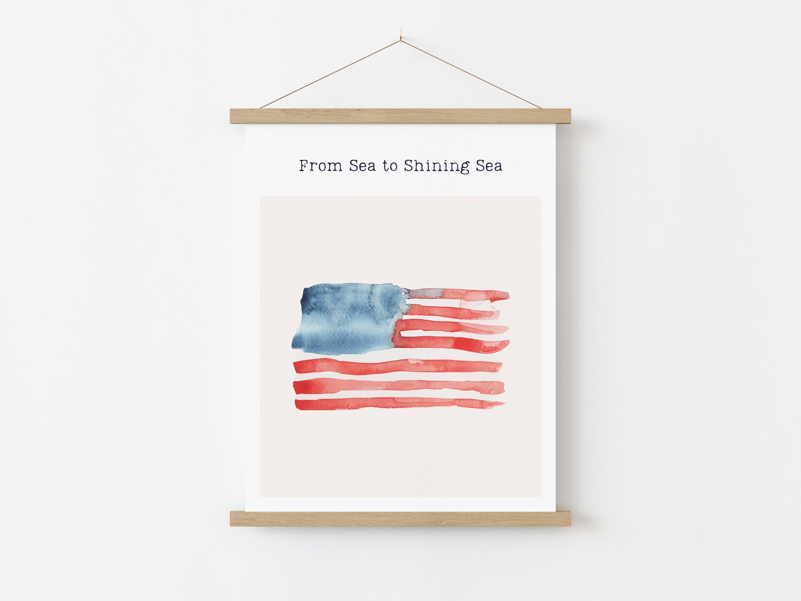 American Flag Printable Wall Art July Fourth Decor Patriotic - Etsy