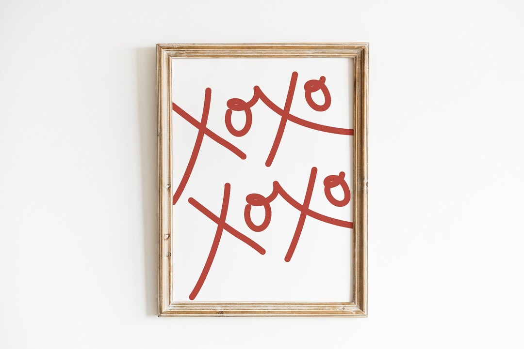 XOXO Print, Valentine's Day Printable Decor, Minimal Valentines Day ...