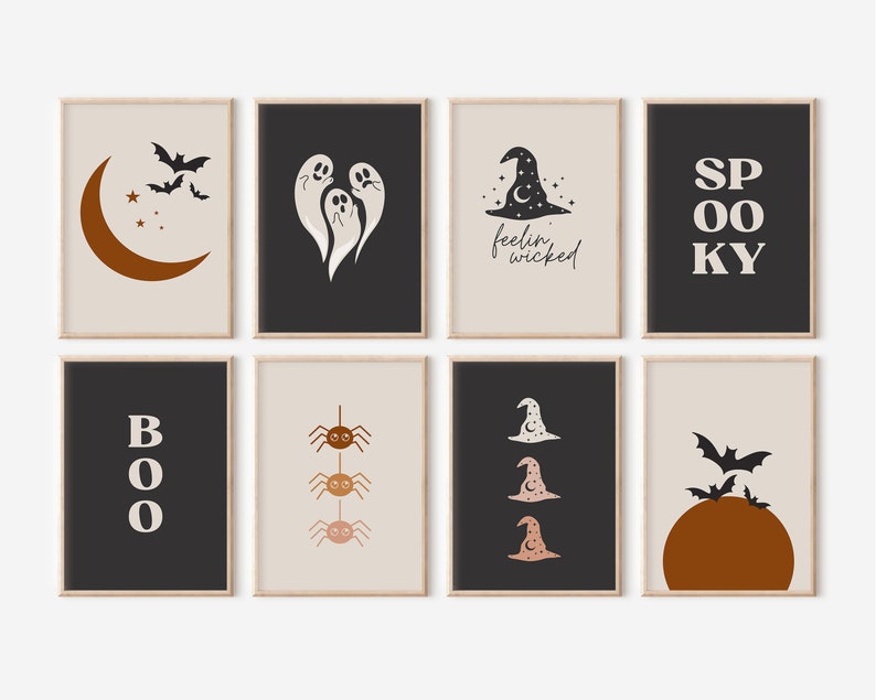 Halloween Decor Bundle Set Set of 13 Printables Halloween - Etsy