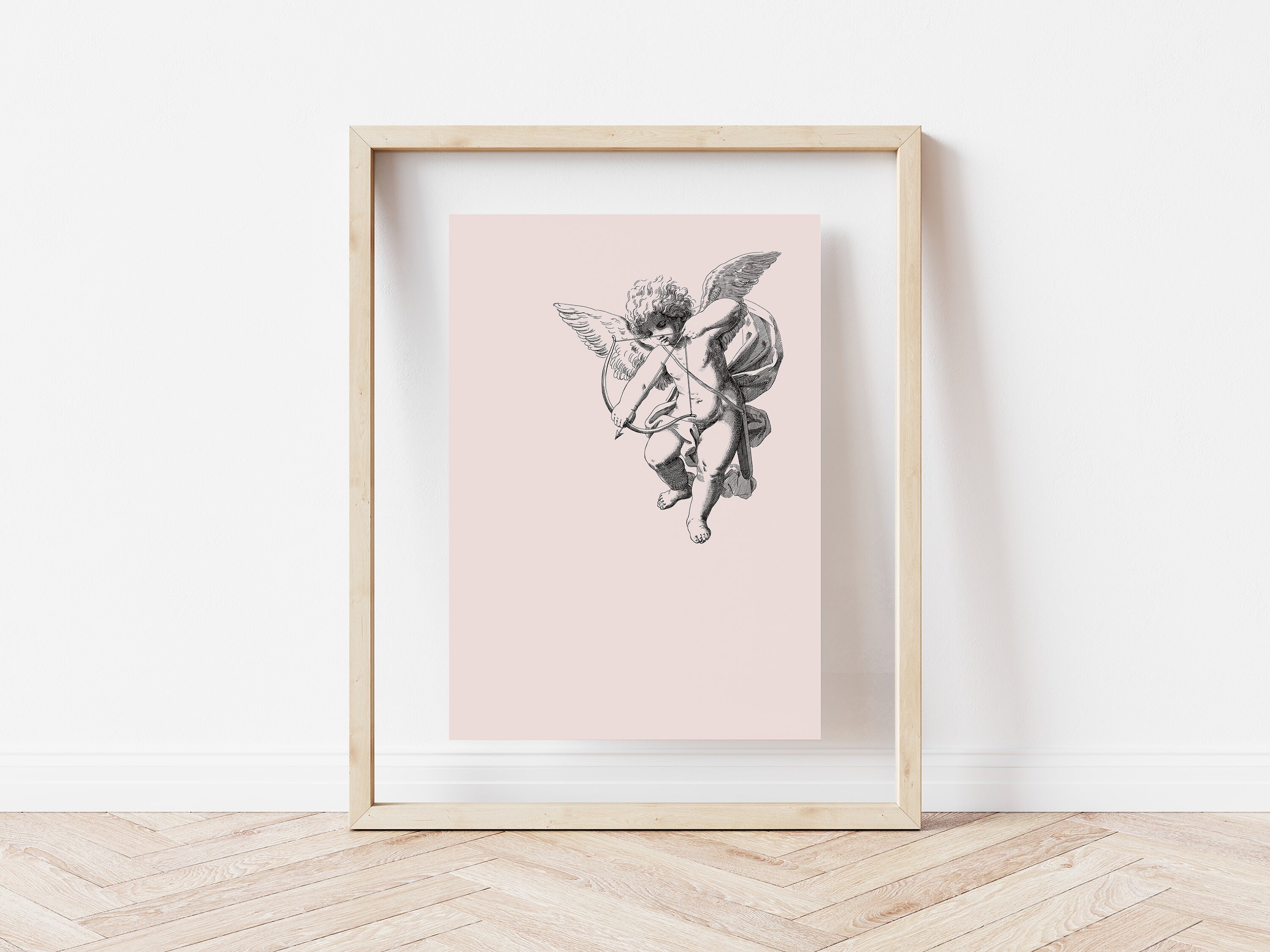 Minimalist Cupid Print Printable Valentines Day Decor Cupid - Etsy