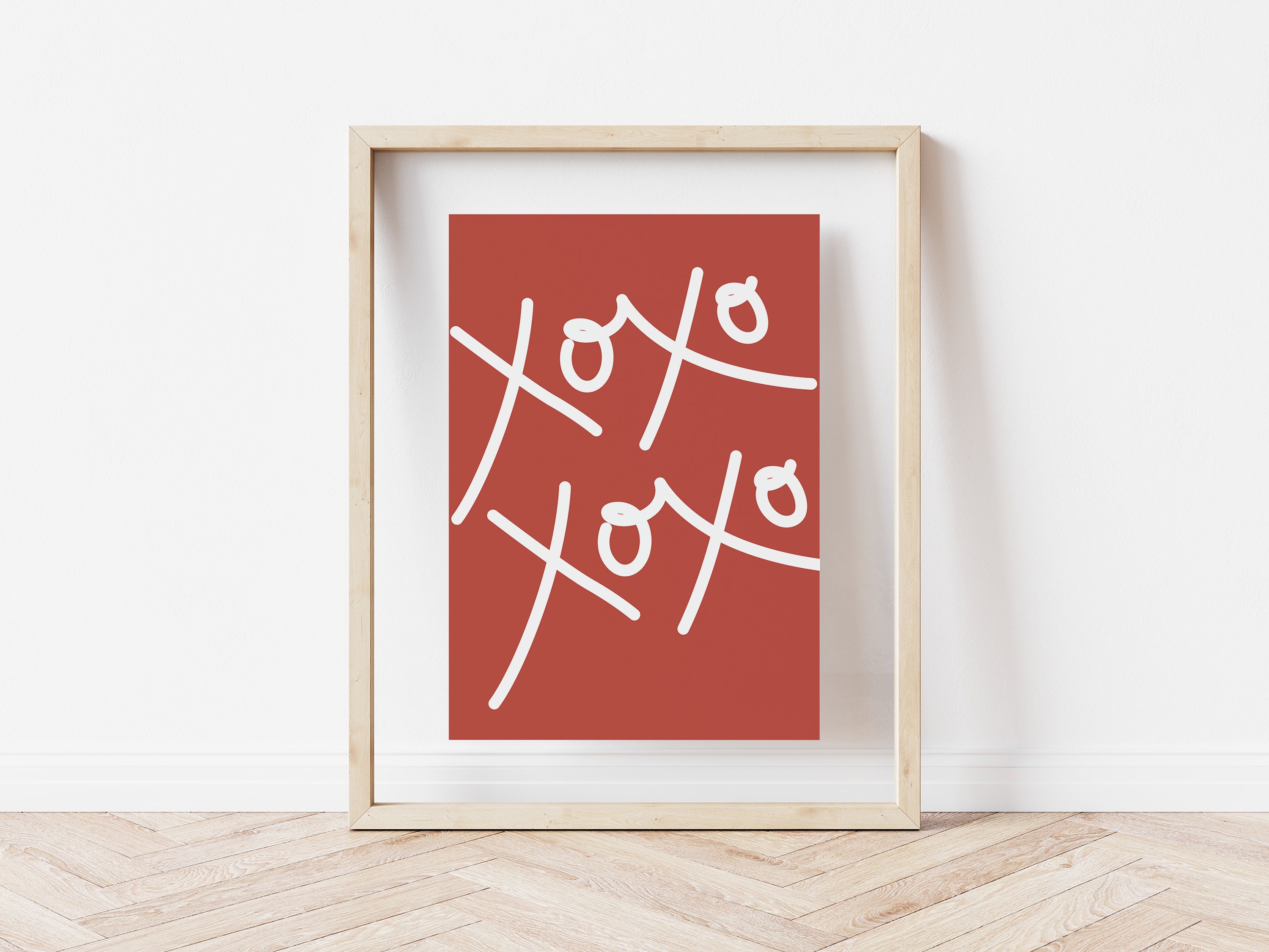 XOXO Print, Valentine's Day Printable Decor, Red and White Valentines ...