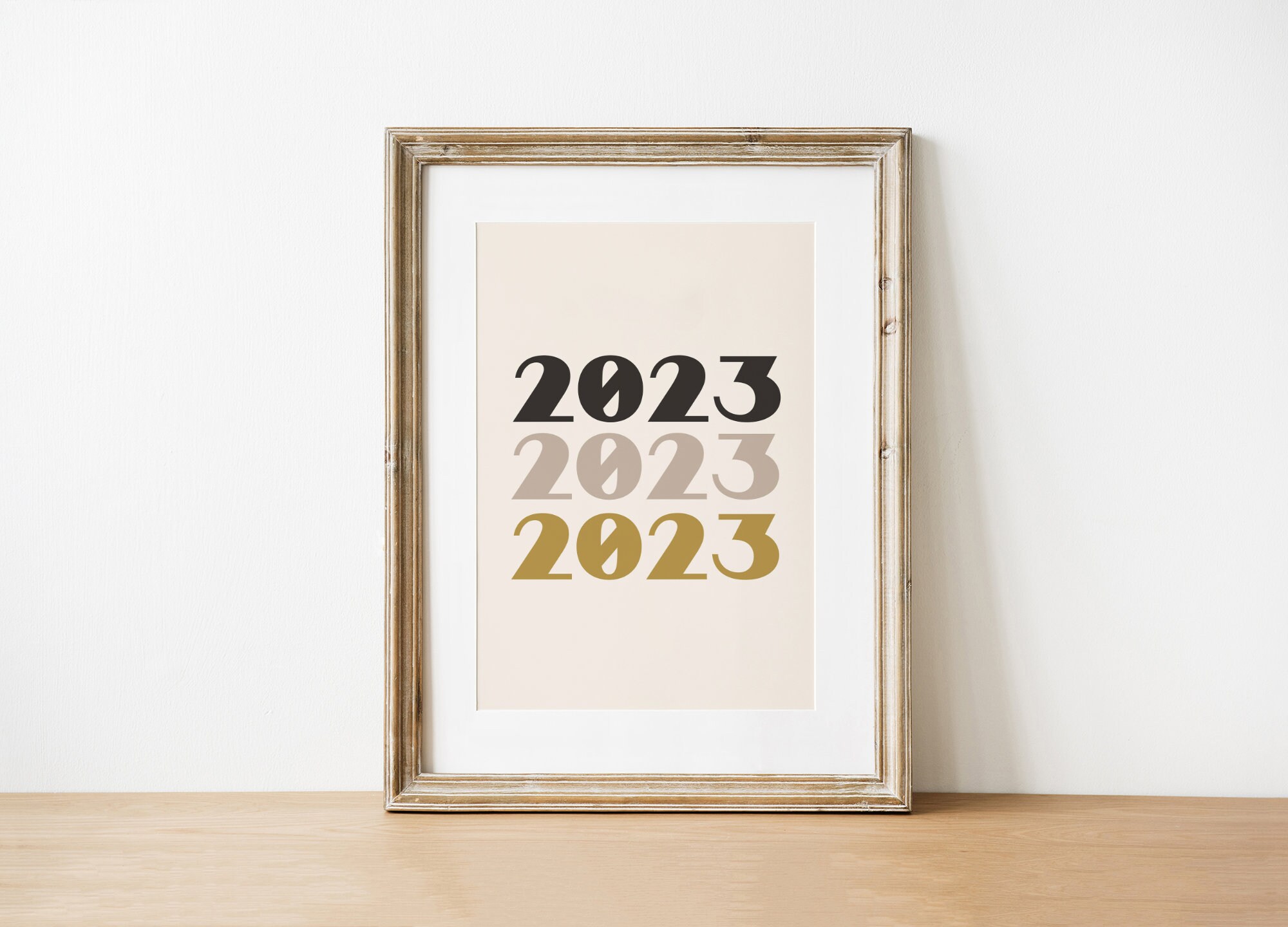 2023 Printable Wall Art, 2023 New Year's Eve Decor, Black and Gold Art ...