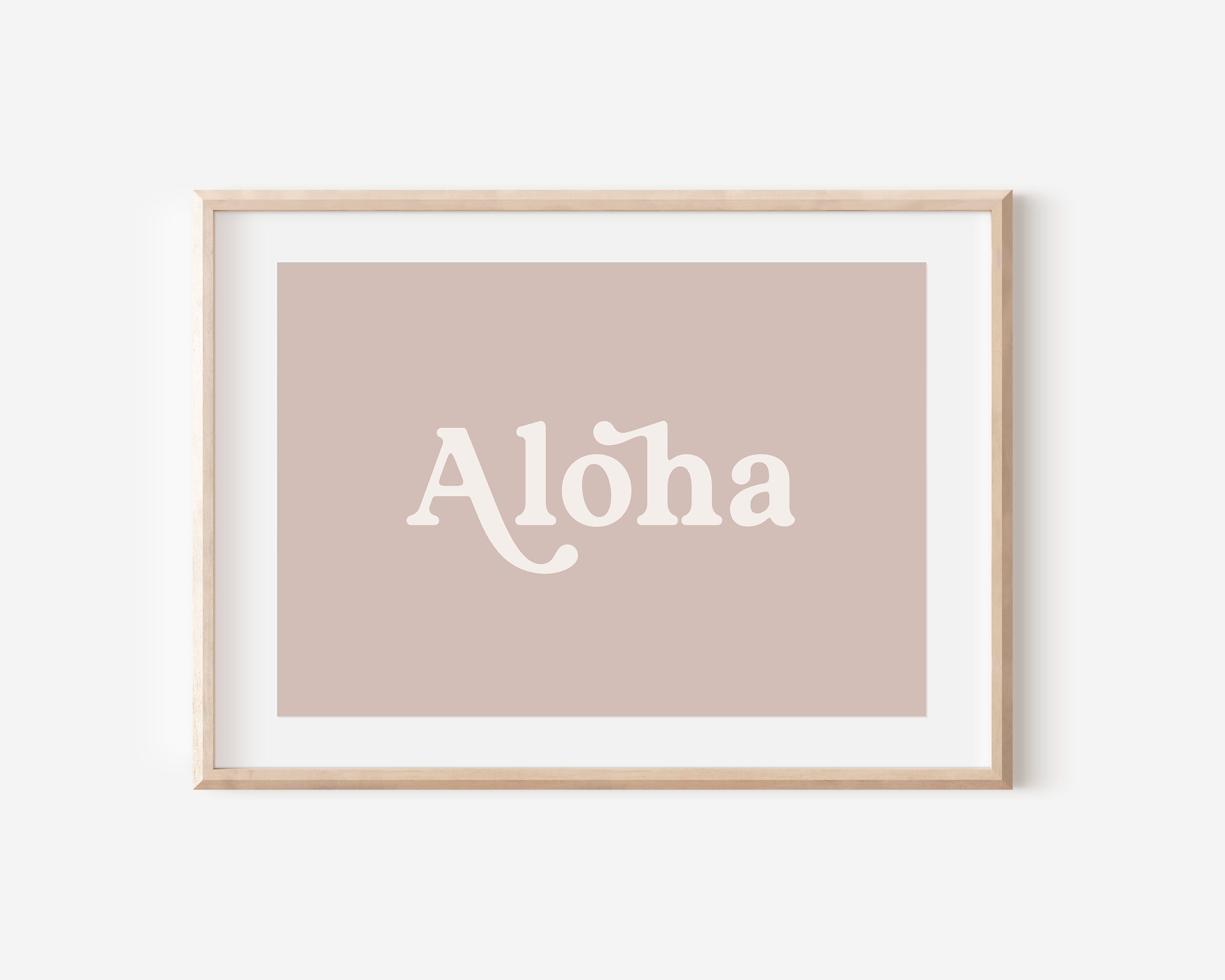 Aloha Print, Pink Aloha Printable Wall Art, Hawaii Decor, Beach House ...