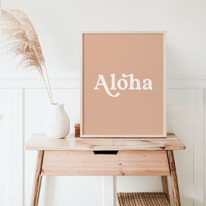 Aloha Print, Printable Summer Decor, Boho Beach Nursery Decor, Hawaii ...