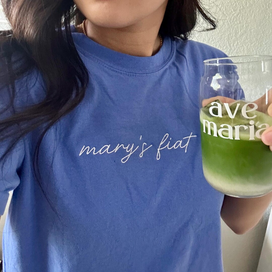 Mary's Fiat Embroidered Shirt | Marian Crewneck | Latin Shirt ...