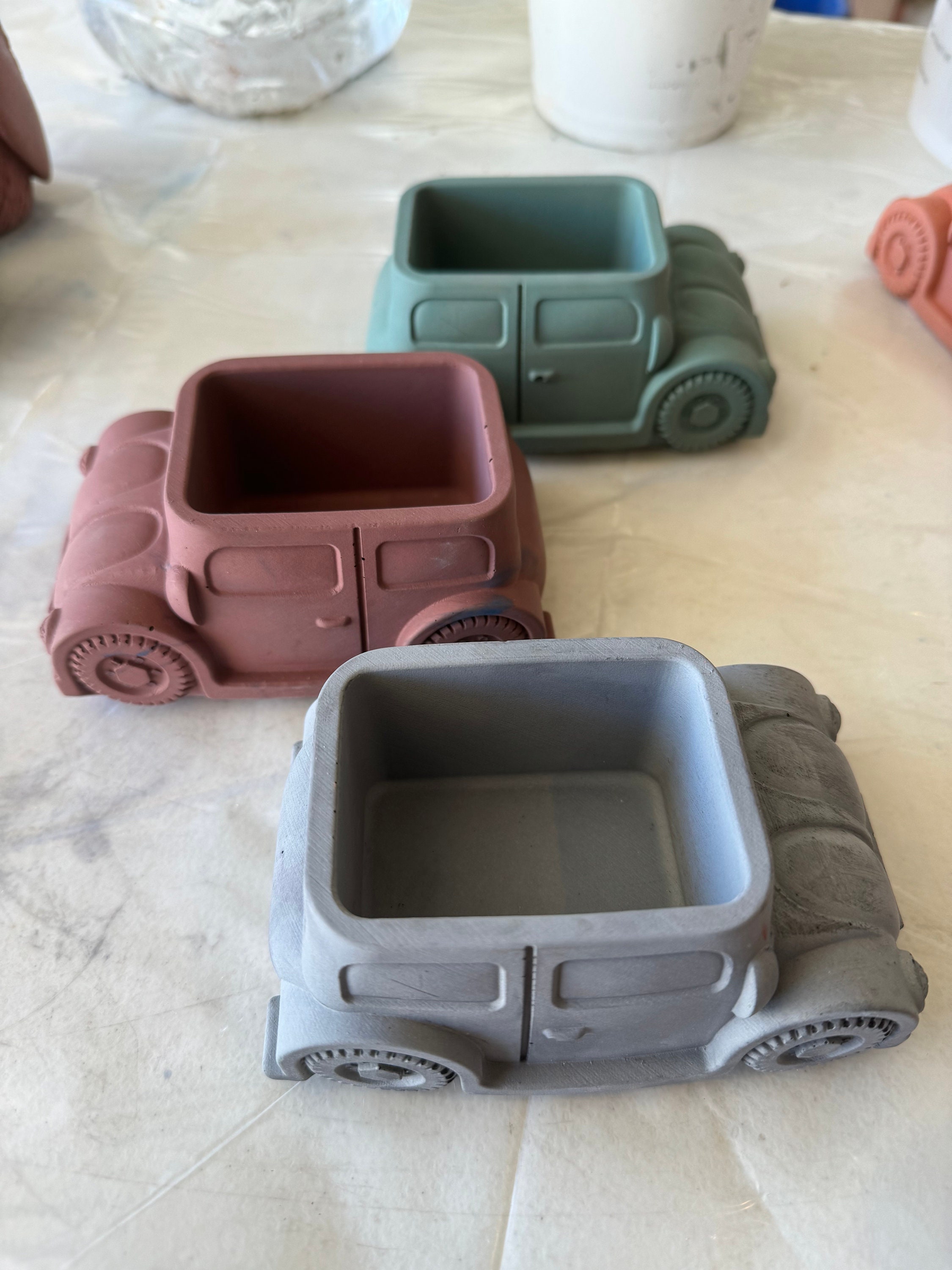 Concrete Car Planter - Etsy