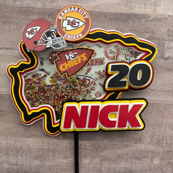Kansas City Chiefs Cake Topper - Etsy