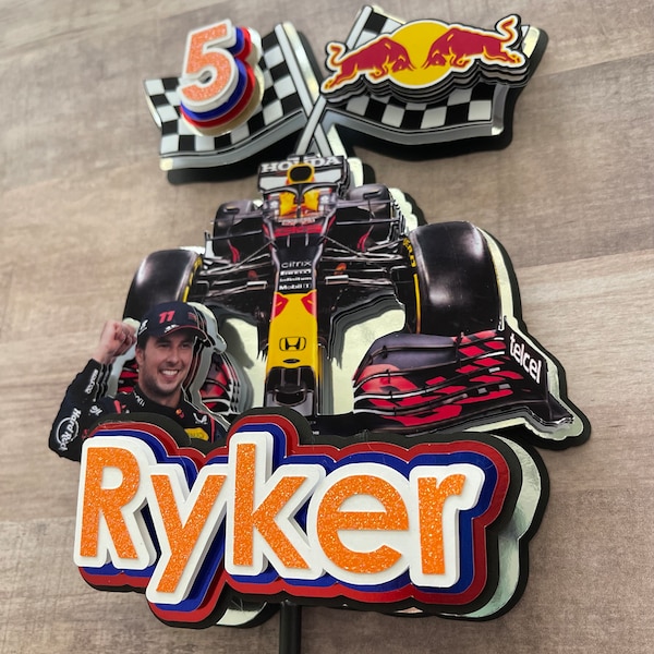 Red Bull Cake Topper - Etsy